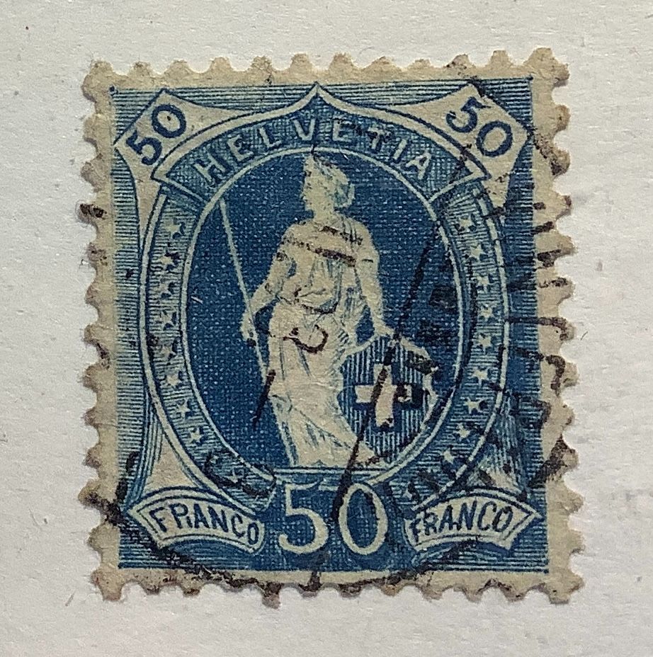 Switzerland 1882 Scott 86 used - 50c, Standing Helvetia | Europe ...