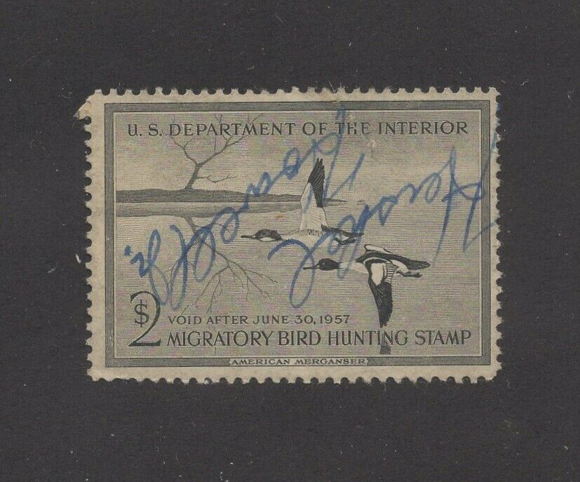 RW23 - Federal Duck Stamp. Hunter Signed Single. Used. #02 RW23hsf ...