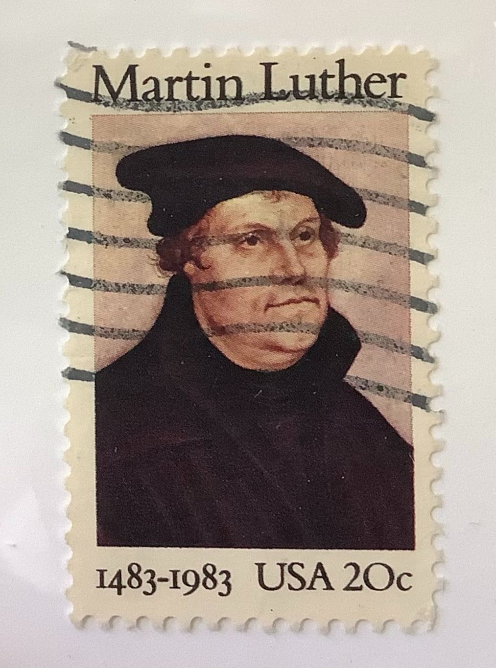 USA 1983 Scott 2065 used - 20c, 500th Anniversary of Birth of Martin ...