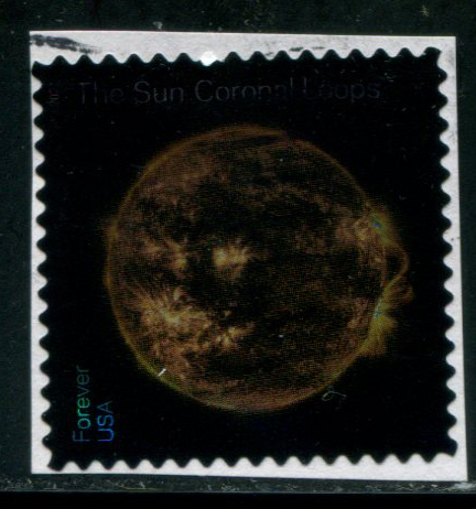 5603 US (55c) Sun Science - Coronal Loops SA, used on paper | United ...