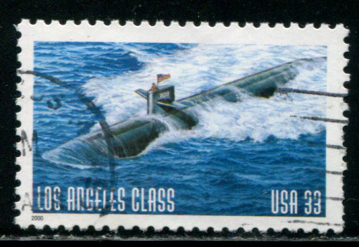 3372 US 33c Los Angeles Class Submarine, used | United States, General ...