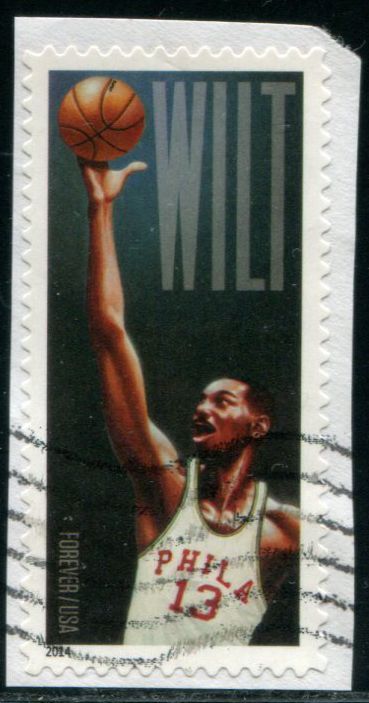 4950 US (49c) Wilt Chamberlain SA, used on paper | United States ...