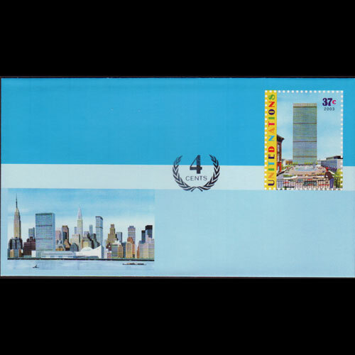 UN-NEW YORK 2003 - Stamped Envelope - Headquarters 37c+4c | Worldwide ...