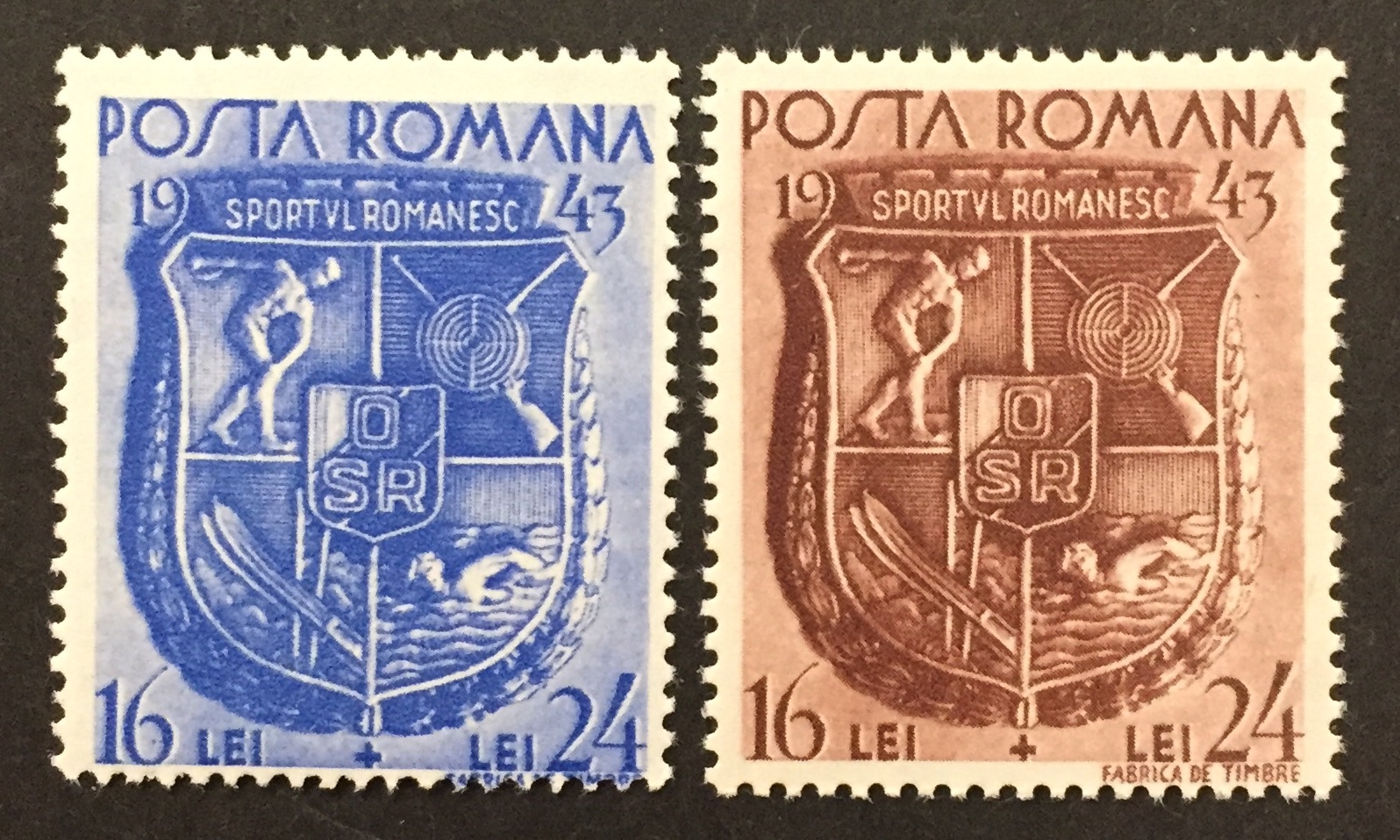 Romania 1943 #b217-8, Romanian Sports, MNH. | Europe - Romania, Semi ...