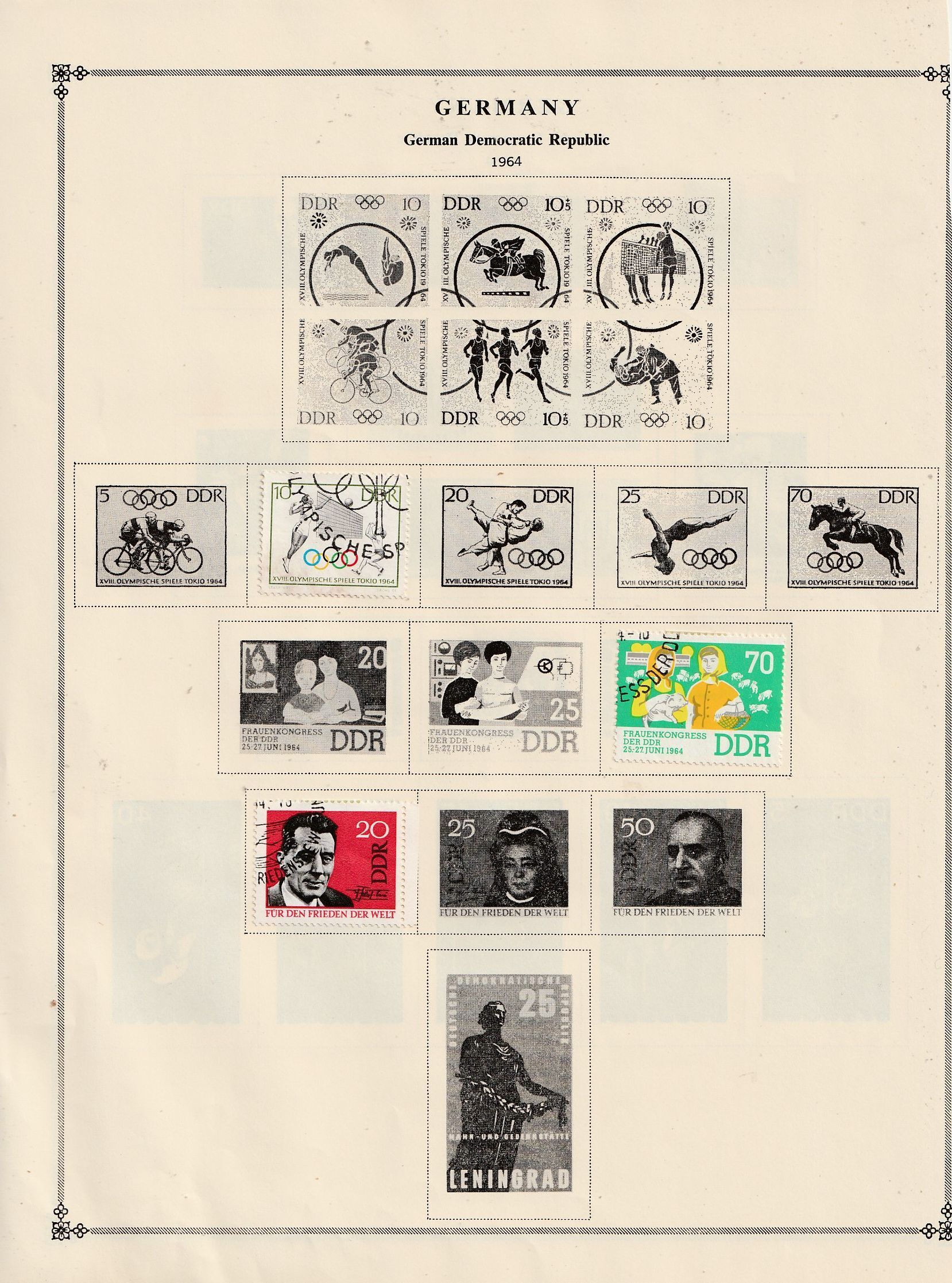 Germany DDR Collection C - 7 Scans - All the stamps are in the scans ...