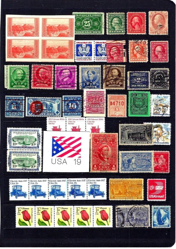 US STAMPS: Nice Vintage US Old Stamp Collection, see scan Used and ...