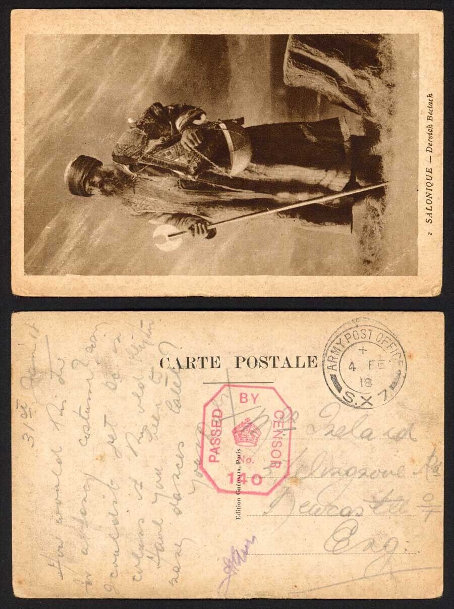 1918 Army censor 140 on a Card to the UK | Great Britain, Stamp / HipStamp