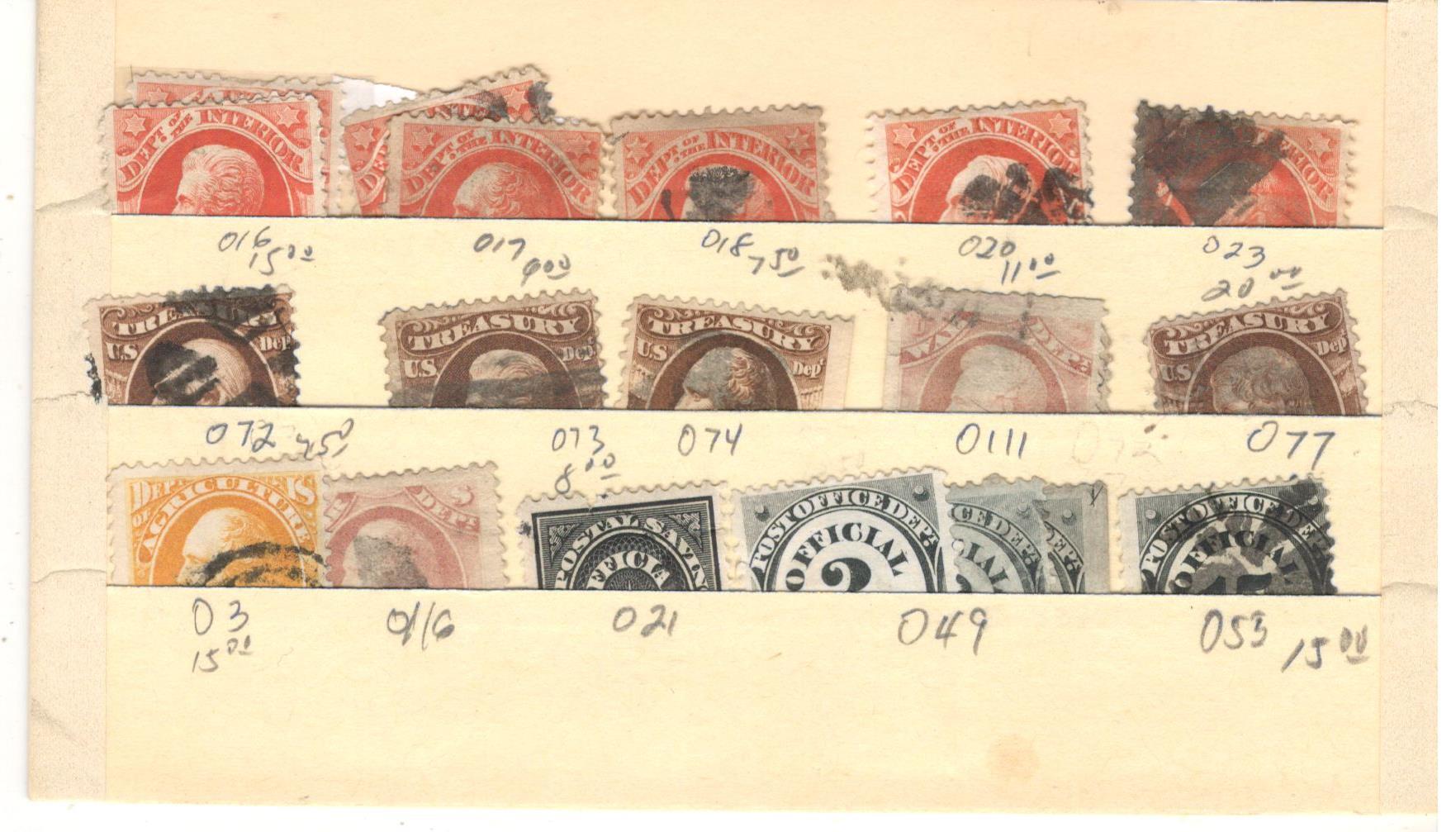 US 1800'S Official Collection | United States, General Issue Stamp ...