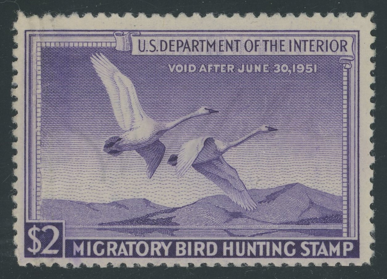 USA RW17 - 1950 Federal Duck Hunting Stamp - F/VF Used with faint ...