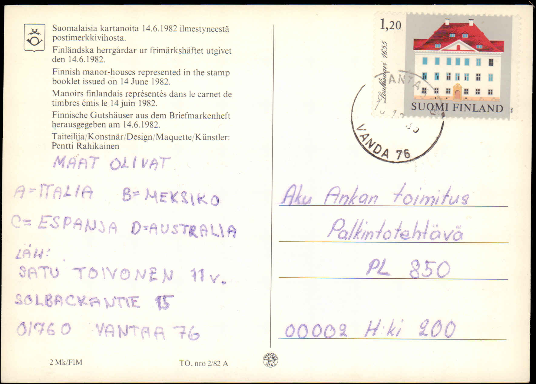 Finland, Picture Postcards | Europe - Finland, Stamp / HipStamp