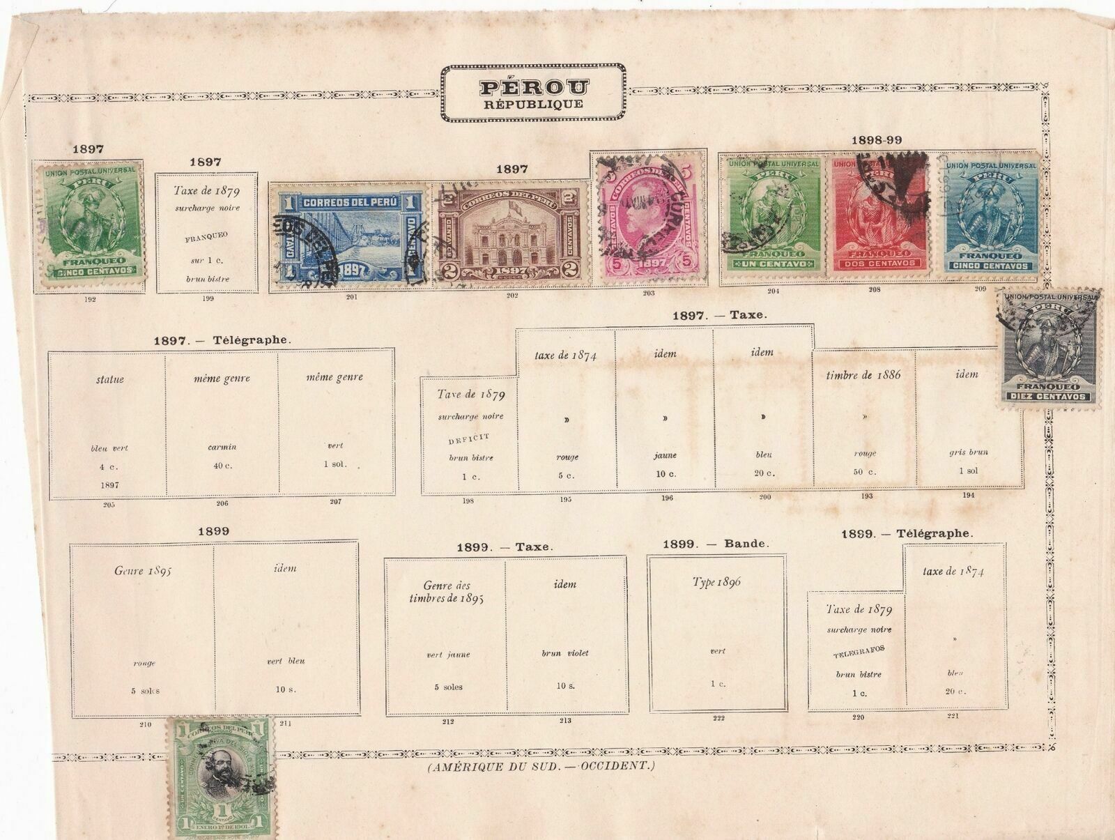 peru early stamp as shown ref 12347 | Central & South America - Peru ...