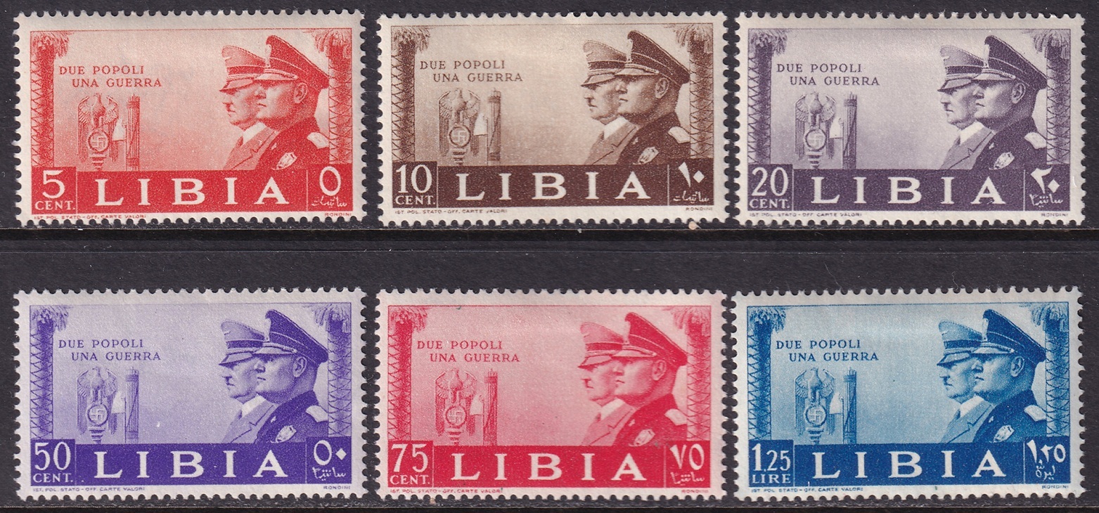 Libya 1941 Sc 95/101 partial set MH* | Africa - Libya, General Issue ...
