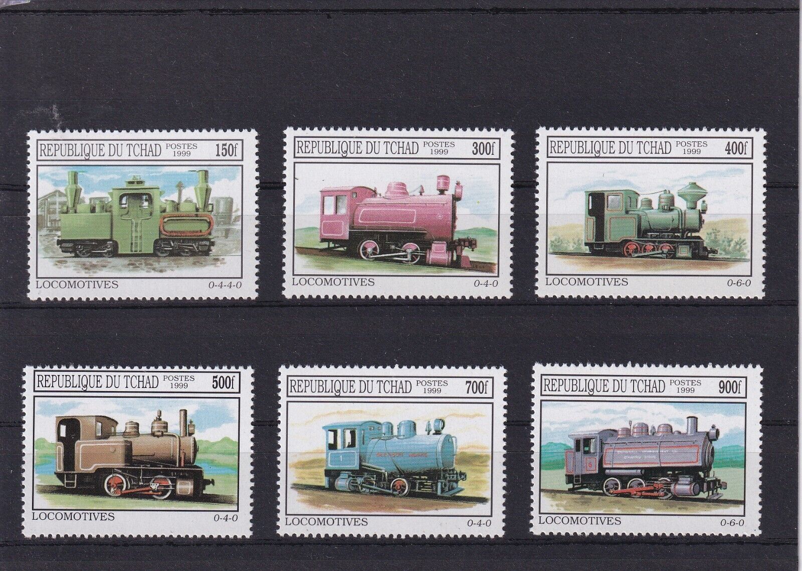 SA15d Chad 1999 Locomotives, MNG stamps | Africa - Chad, Stamp / HipStamp