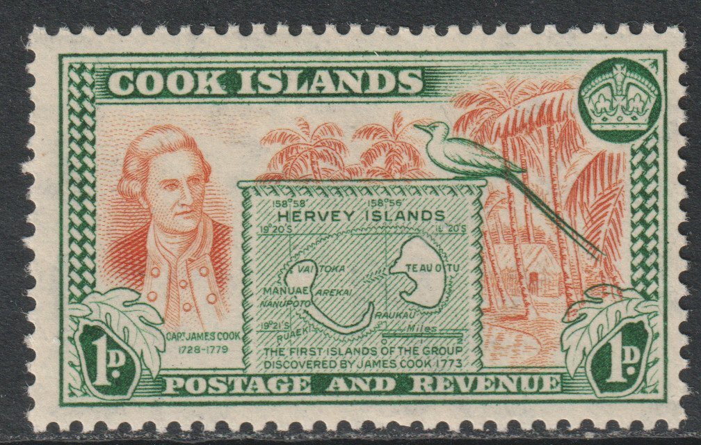 Cook Islands Scott 132 - SG151, 1949 Pictorial 1d MH* | Australia ...