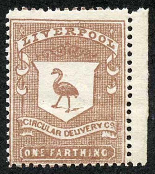 CD23 1/4d Brown Liverpool Circular Delivery Unmounted Mint | United ...