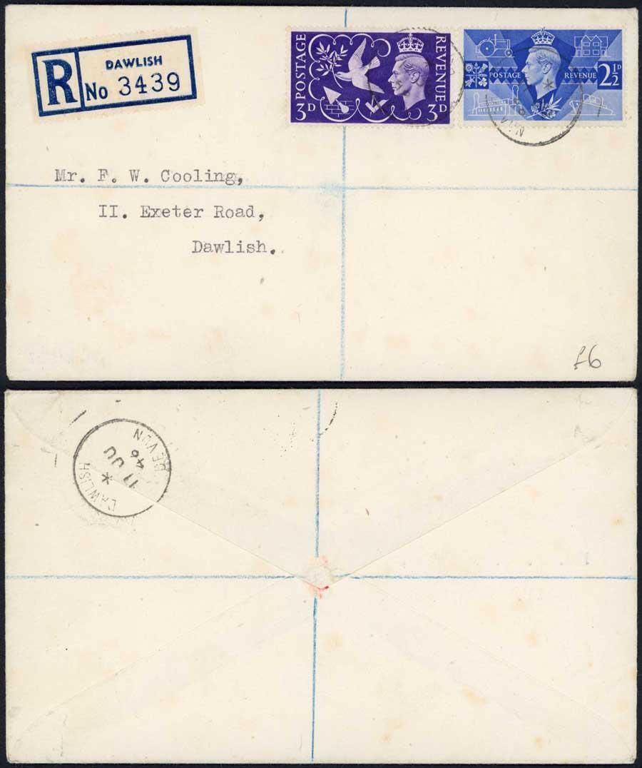 1946 Victory set on a FDC | Great Britain, Stamp / HipStamp