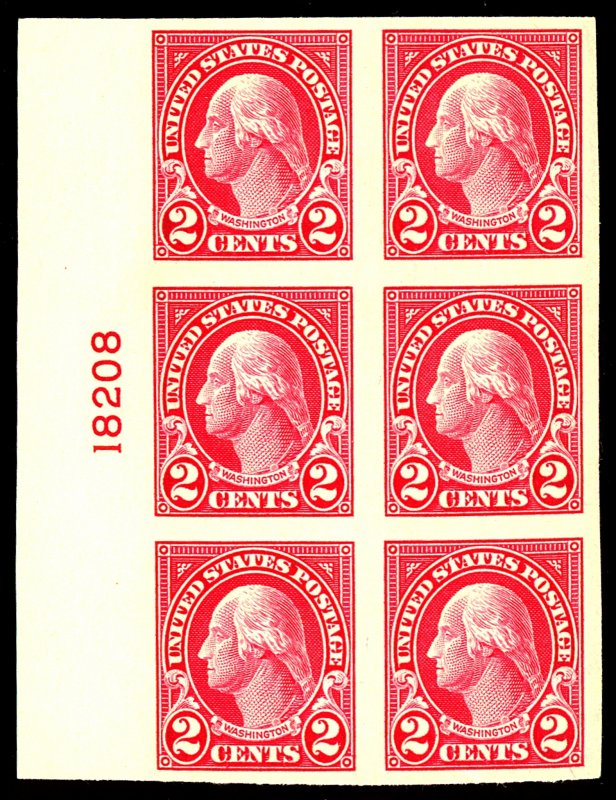 U.S. #577 Mint PL# Block of 6 OG NH | United States, General Issue ...