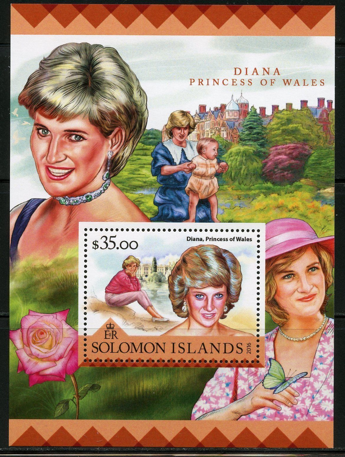 Solomon Islands 2016 Princess Diana Souvenir Sheet Mint NH | Australia ...