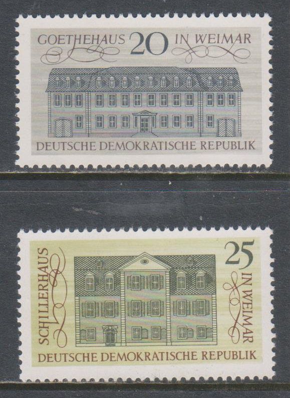 GDR, German classical humanism (SC# 966-967) MNH SET | Europe - Germany ...