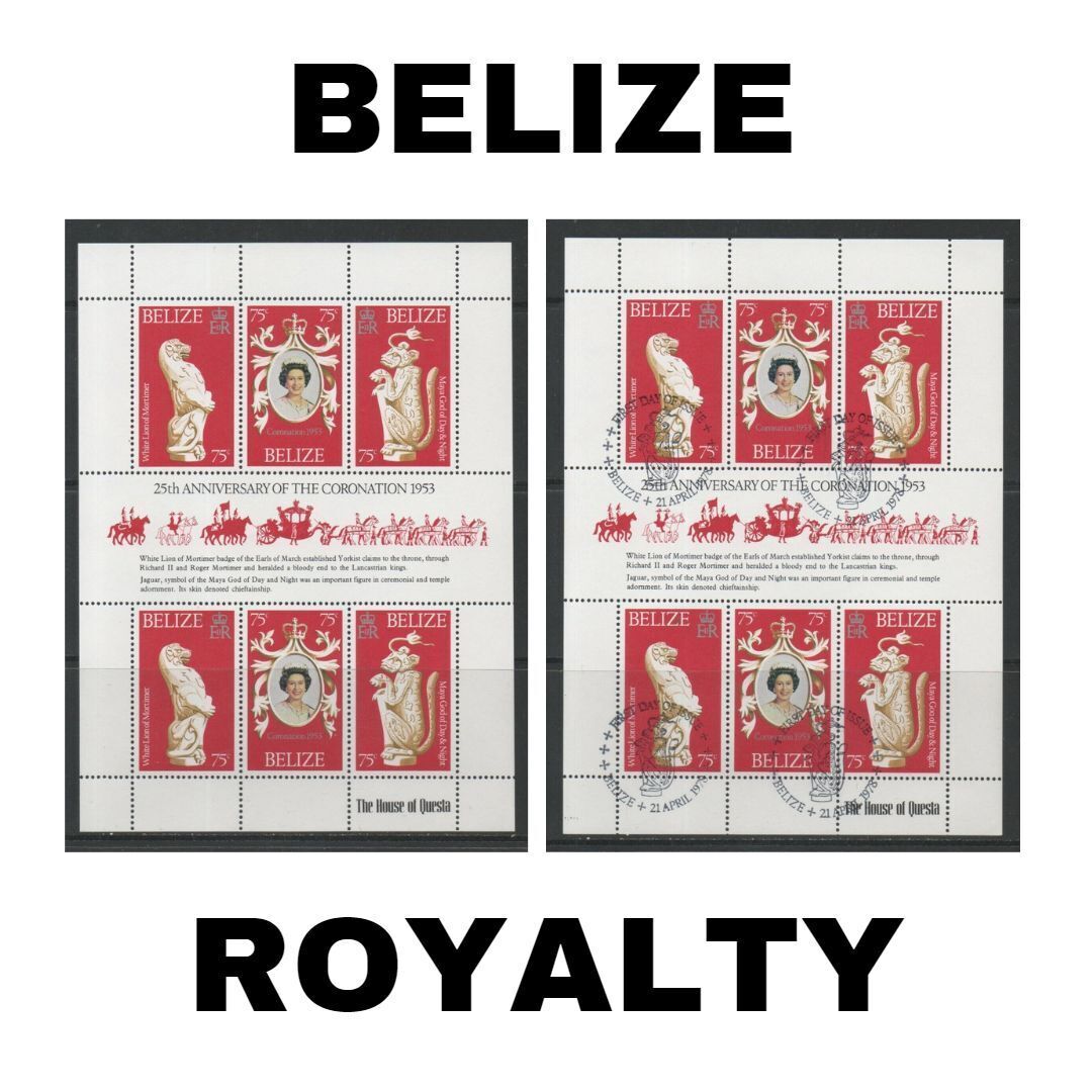 Thematic Stamps - Belize - Royalty - Choose from dropdown menu ...