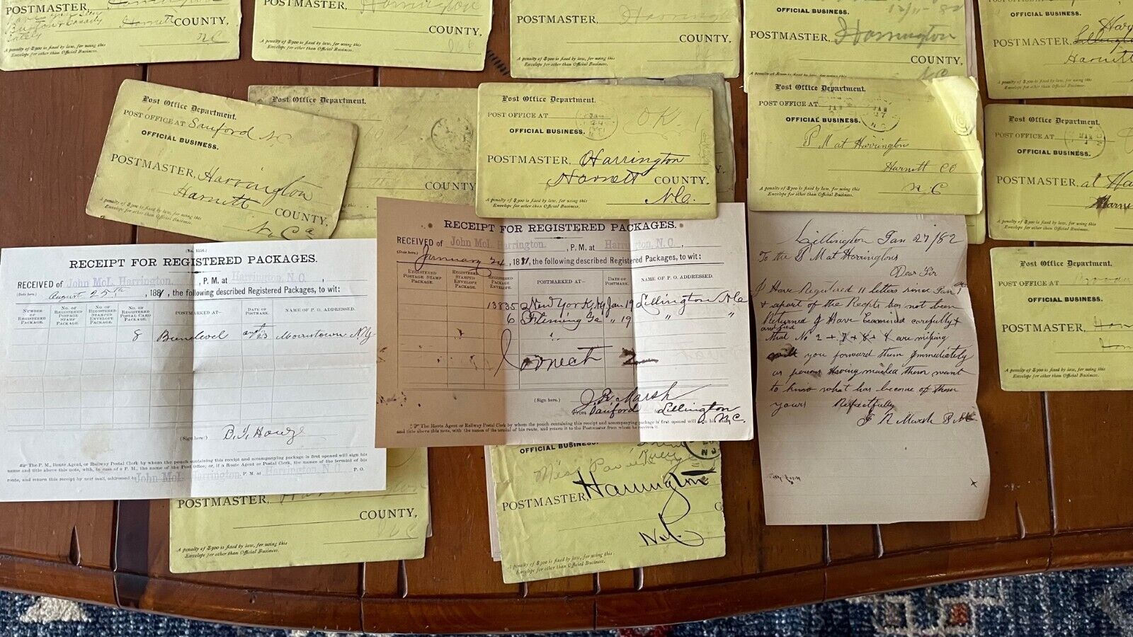 44 Post Office Department Stampless Official Business Entires *Many W ...