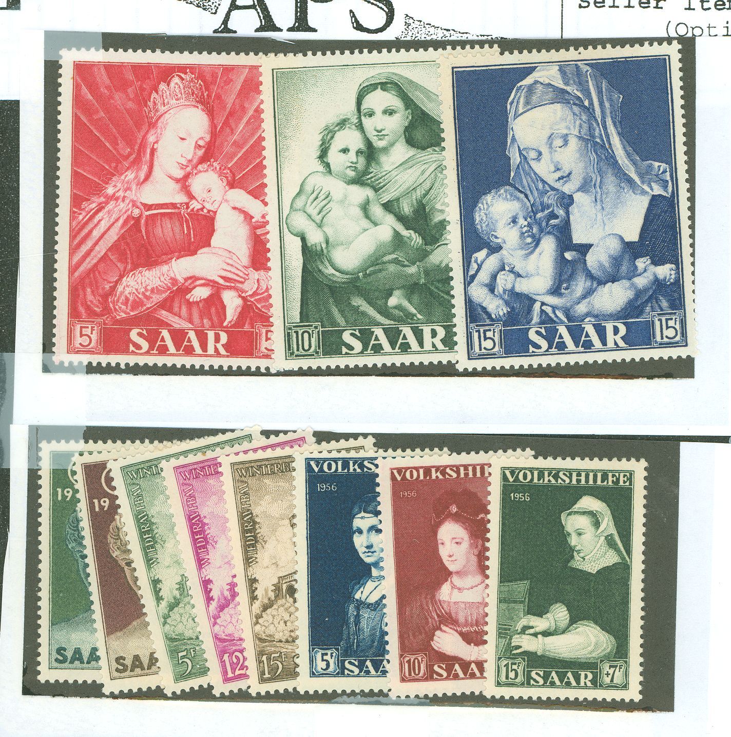 Saar #252-4/B109-16 Single (Complete Set) | Europe - Germany & Colonies ...