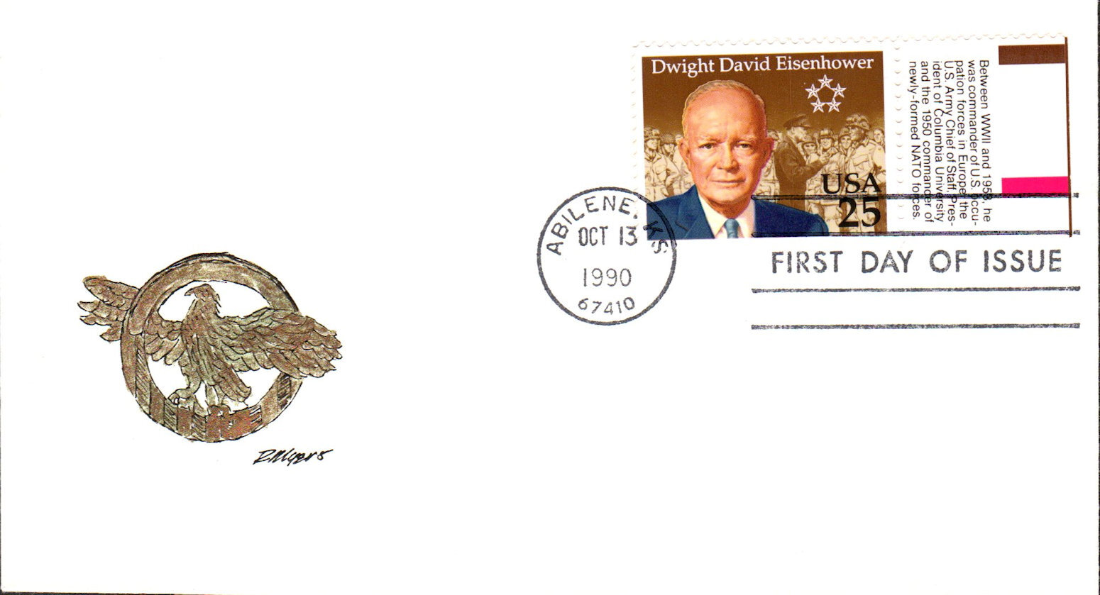 #2513 Dwight D. Eisenhower ATLPS FDC | United States, General Issue ...