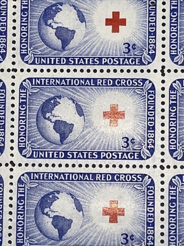 1952 sheet - International Red Cross - Sc# 1016 | United States ...