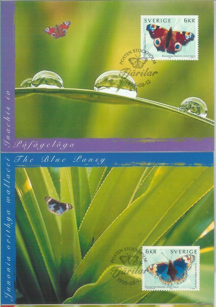81339 - SWEDEN - Postal History - MAXIMUM CARD Set of 4 MAXIMUM CARD ...