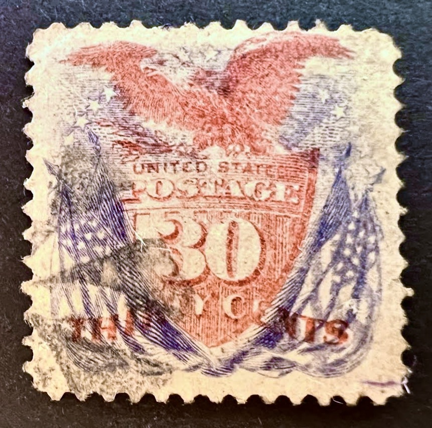 US #121 Shield, Eagle and Flags (1869) used F/VF | United States ...