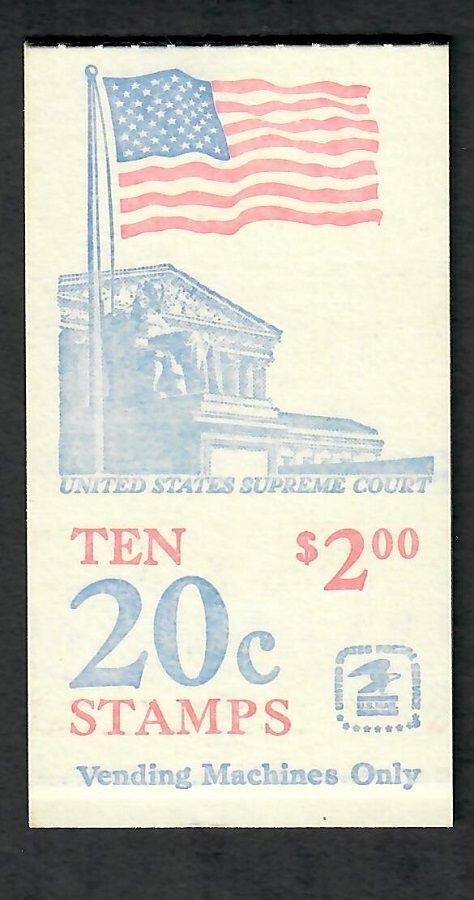 BK140 Flag over Supreme Court Booklet - 1896b (Light Blue, DP, Small BT ...