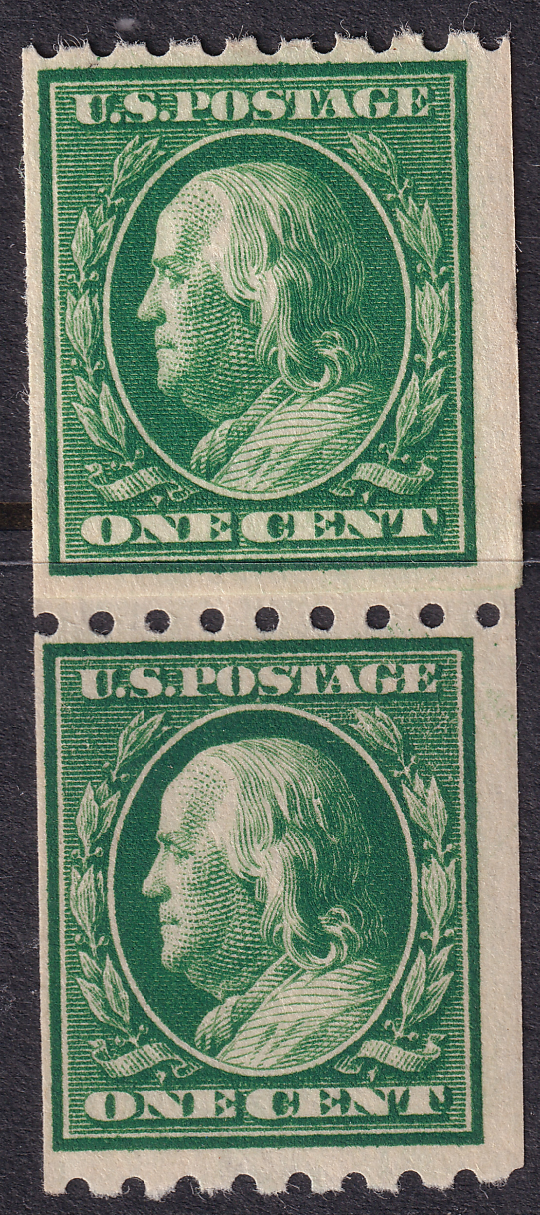 #391 Mint OG, Fine+, Paste up pair, 1 NH, 1 OG (CV $132.50) (CV $42.5 ...