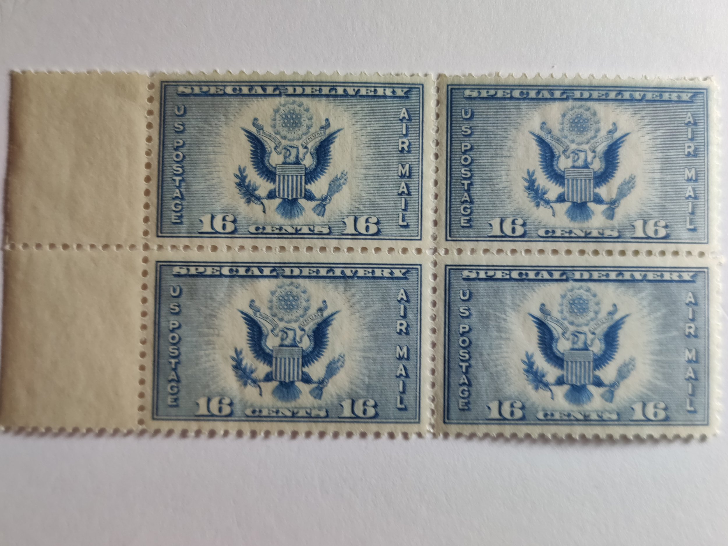 Scott #Ce1 Special Delivery Block of 4 With TAB ! Mint Never Hinged ...