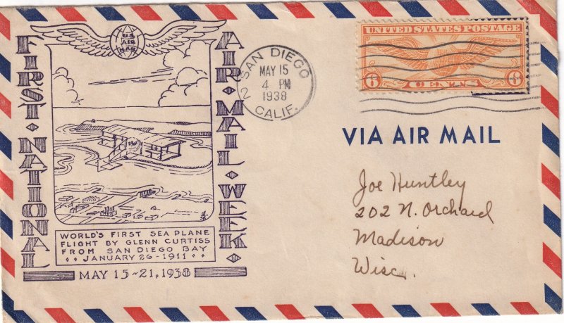 United States "First National AIR MAIL WEEK." cover # C19 on cover ...