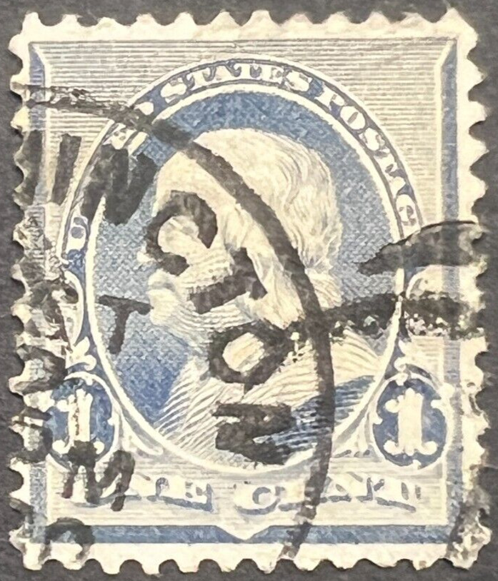 Scott#: 219 - Benjamin Franklin 1¢ 1890 ABNC used single stamp - Lot G7 ...