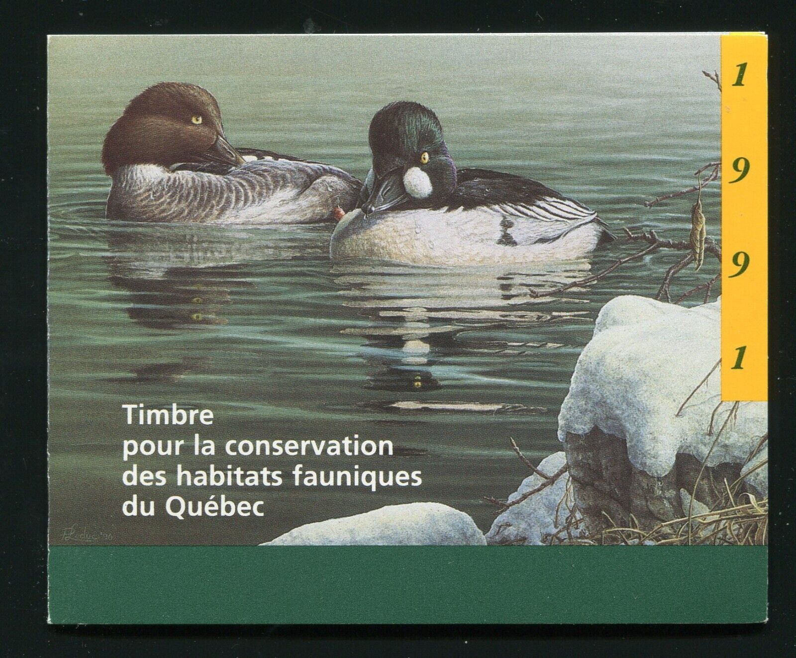 1991 Quebec Wildlife Conservation Duck Stamp | Canada, Stamp / HipStamp