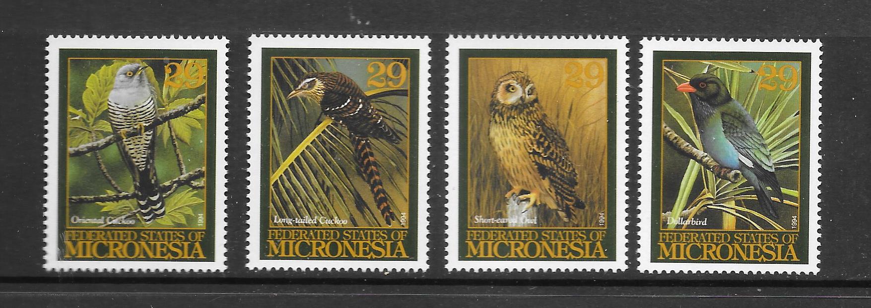 Birds - Micronesia #201A-D MNH | Australia & Oceania - Micronesia ...