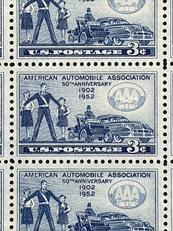 1952 sheet - American Automobile Association, AAA 50th Anniversary Sc ...