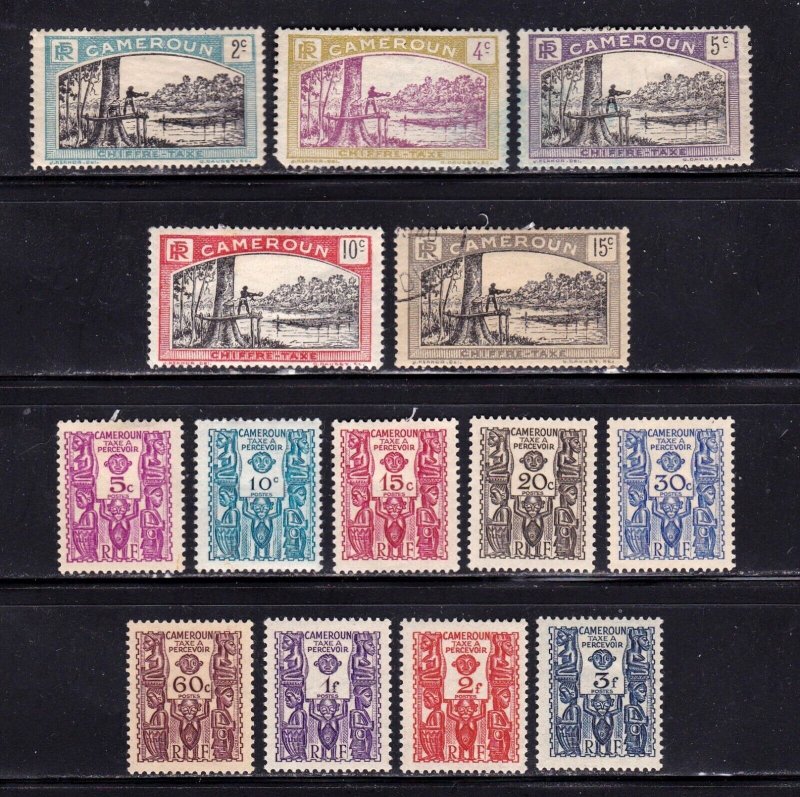 Cameroon stamps, 14x Postage Dues, mint & used, BOB | Africa - Cameroon ...