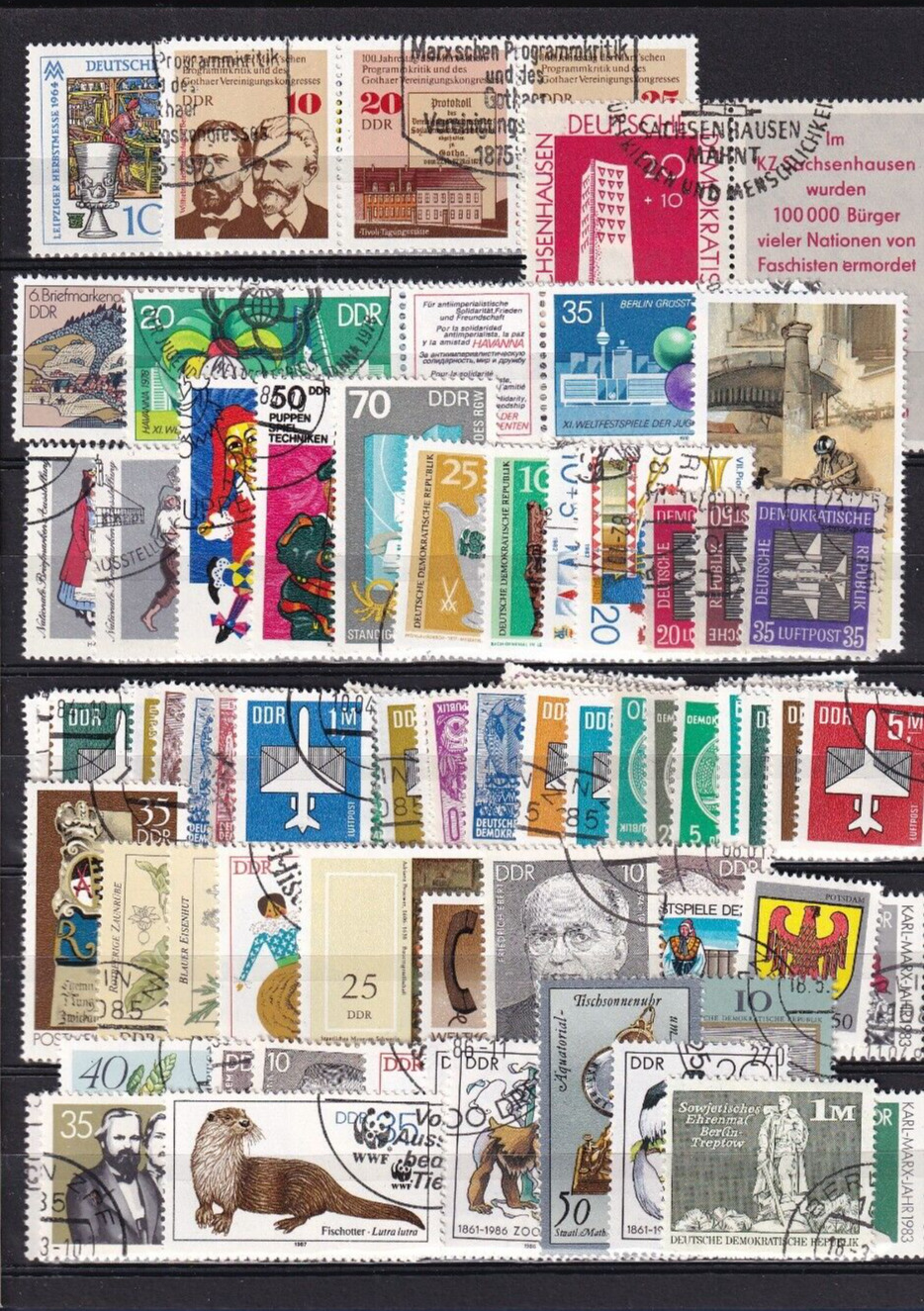 SA26f Germany DDR 1970's - 1980's selection of used stamps | Europe ...