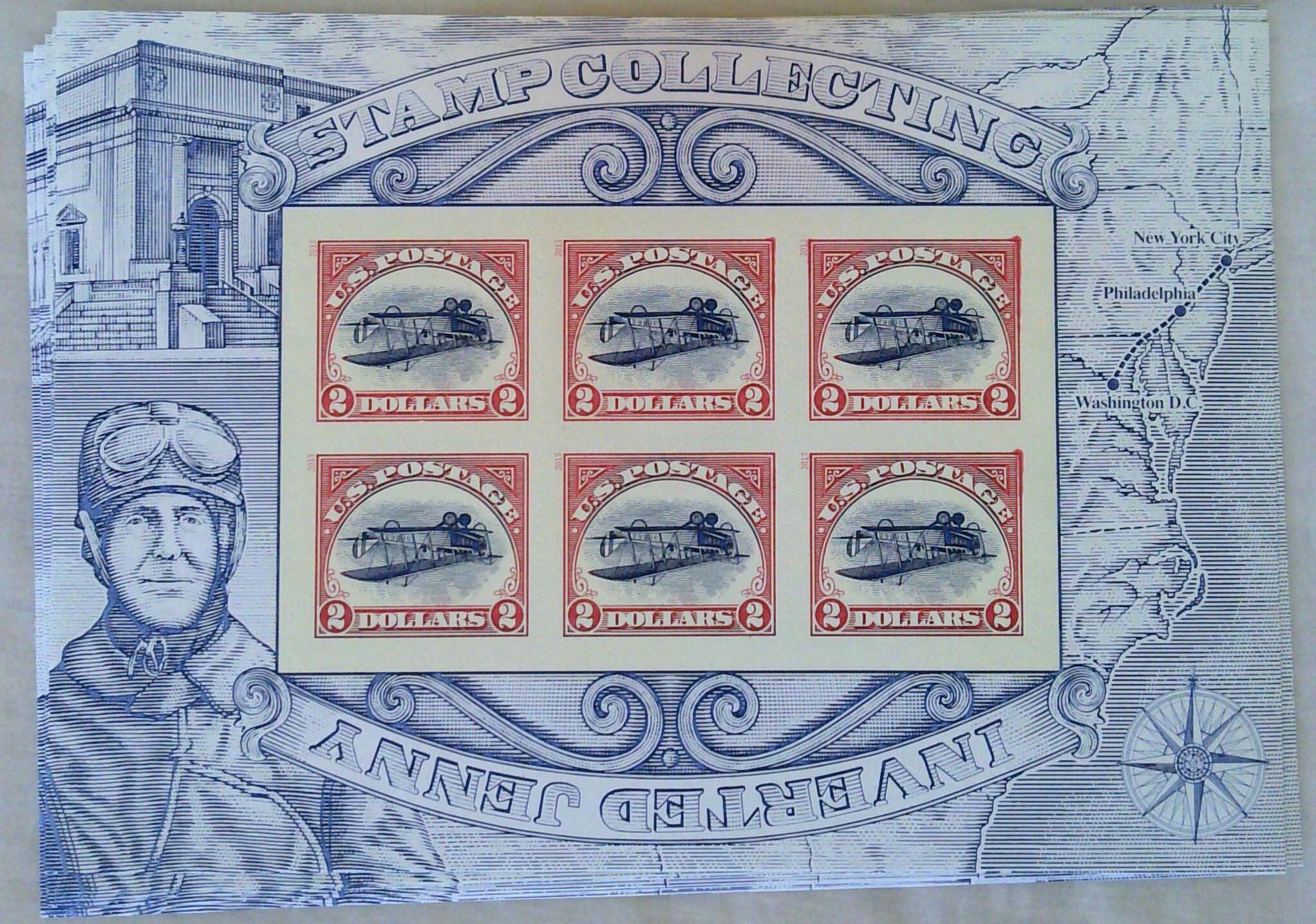 Scott #4806 - F/VF - $2 - Pane of 6 - Inverted Jenny Miniature Sheet ...