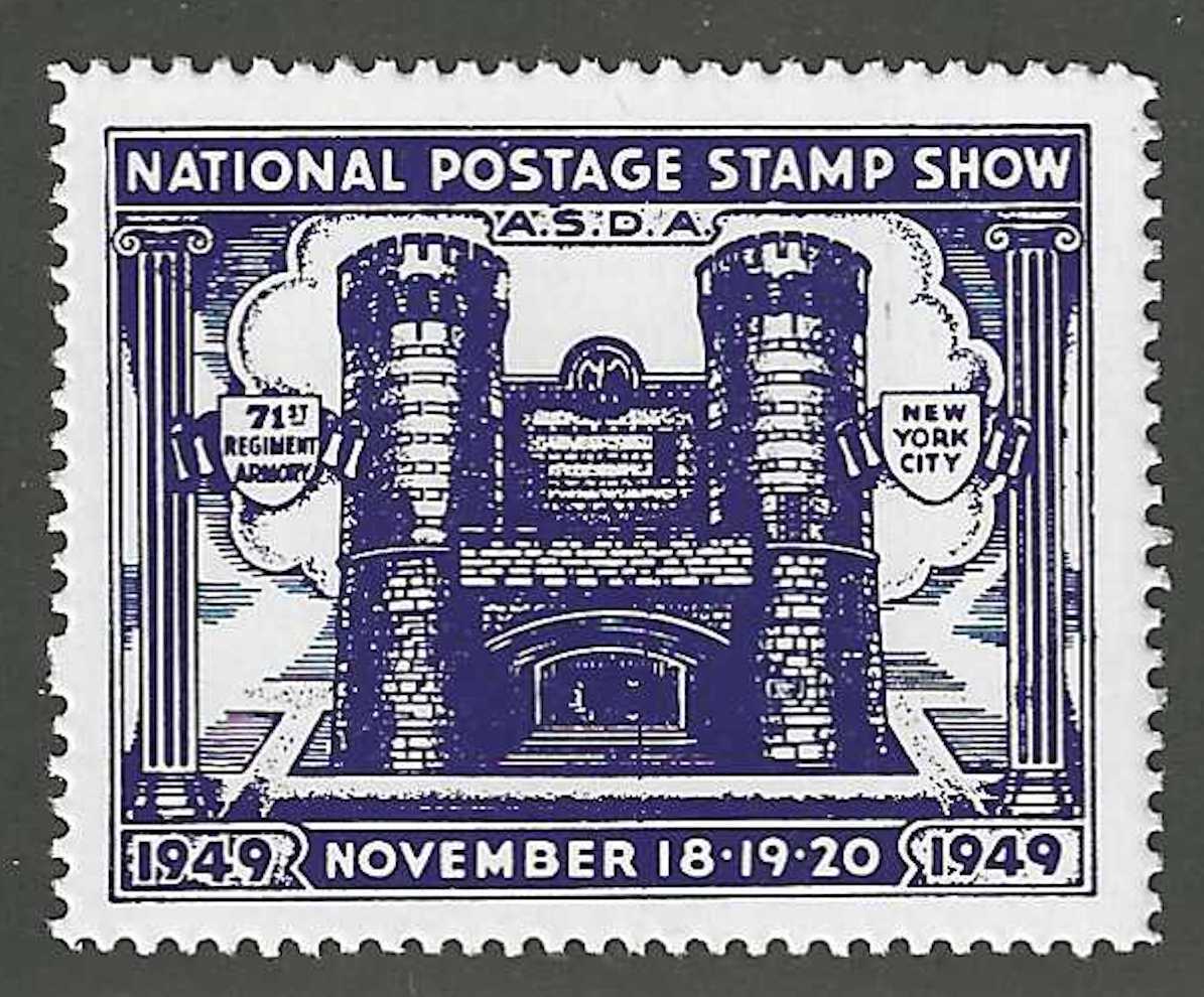 A.S.D.A. National Postage Stamp Show 1949, New York City, Poster Stamps ...