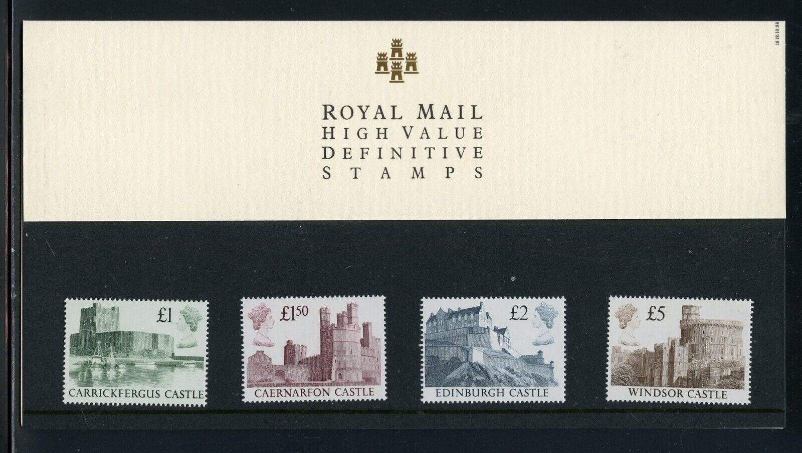 Great Britain Castle High Value Definitive Presentation Pack as Issued ...