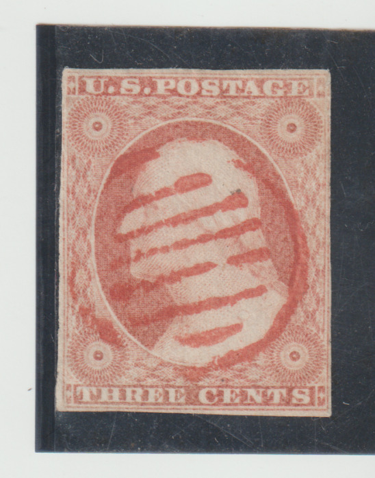 US Scott #11a Used SON Red Grid Fancy Cancel CXL 3c George Washington ...