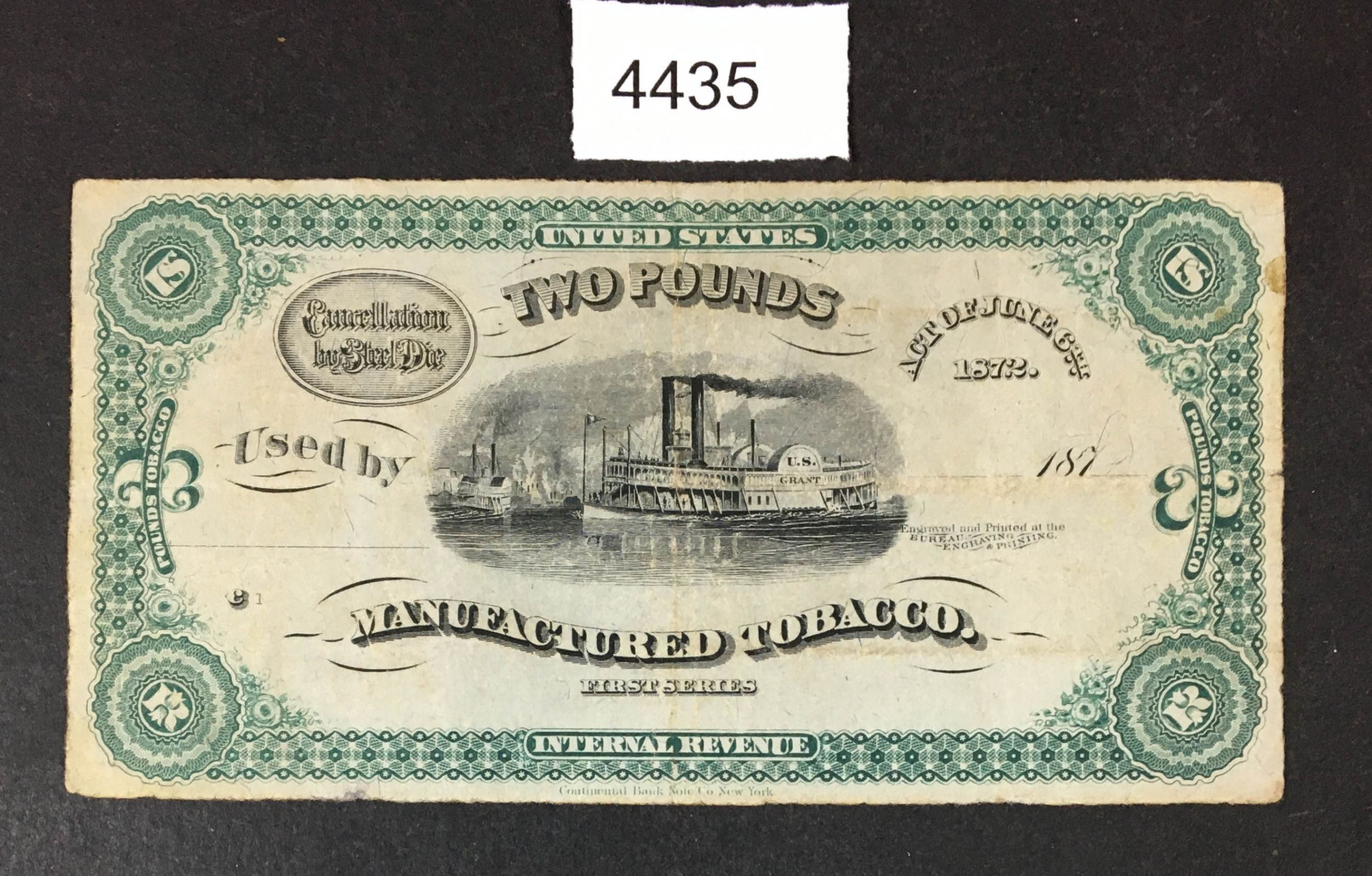 US Stamps # 2 Pounds Tobacco Revenue LOT #4435 | United States, General ...