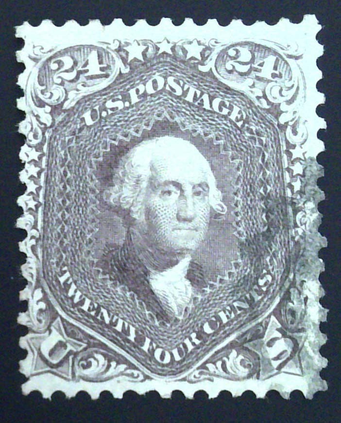 Scott #78 - 24c Lilac - Washington - Used with Weiss cert - 1862 ...