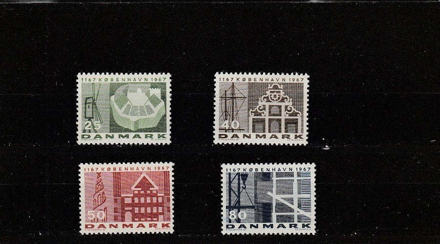 Denmark Scott# 432-435 MH (1967 Copenhagen 800th Anniversary) | Europe ...