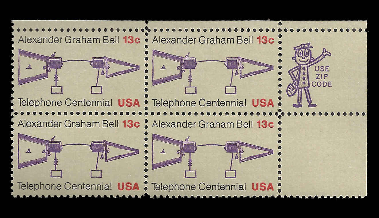 # 1683 Mint Never Hinged Alexander Graham Bell VF+ | United States ...