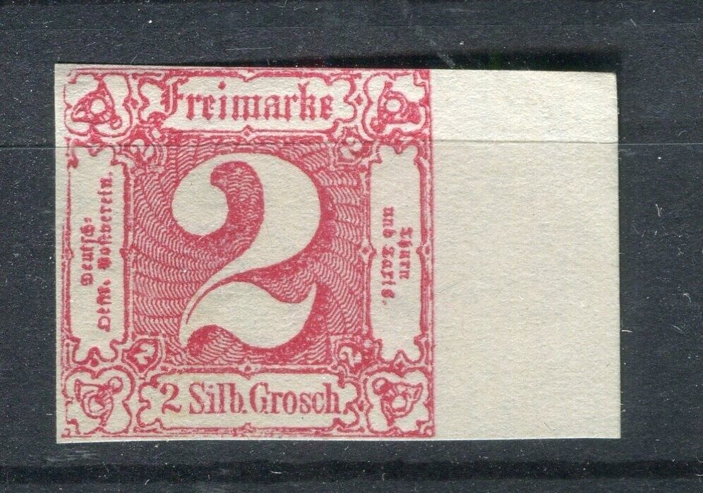THURN & TAXIS; Scarce classic Mint Marginal Official Reprint of 2sgr ...