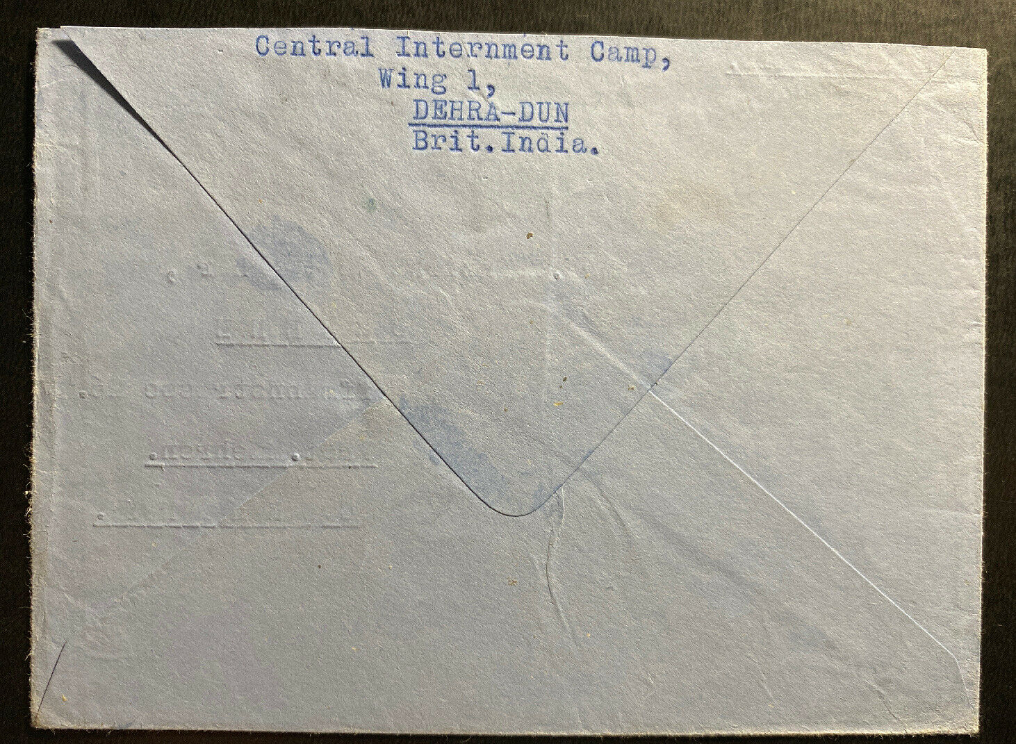 1943 Dehra Dun India POW Internment Camp Censored Cover to Bruenn ...